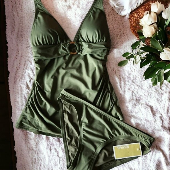 MICHAEL Michael Kors | Swim | Michael Kors Twopiece Tankini Set Nwt ...